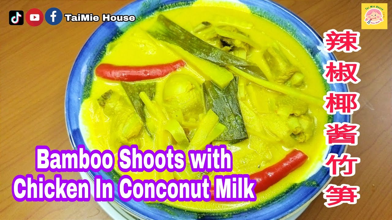 Bamboo Shoots with Chicken In Conconut Milk | Gulai Ayam Masak Rebung ...