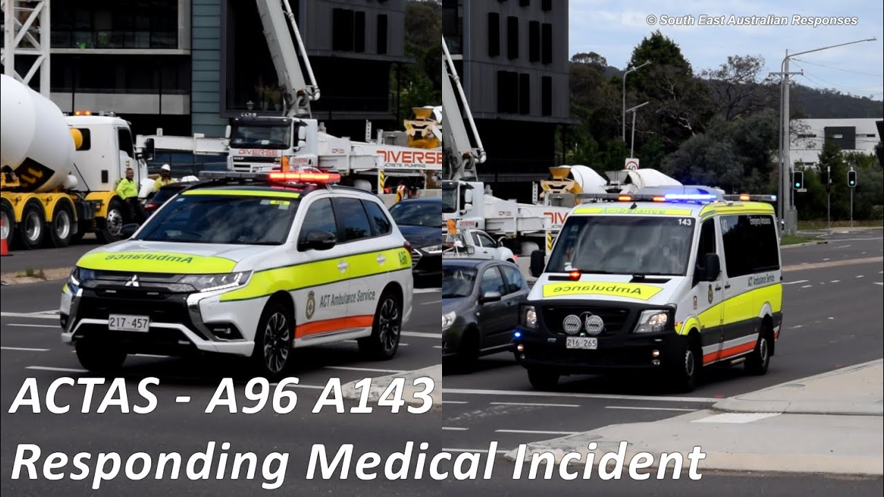 ACT Ambulance Service - A96 A143 Responding to Medical Incident - YouTube