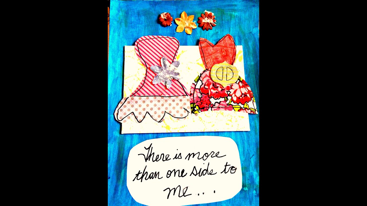 Josey's Art School Episode #3: Different Sides of Me Art Mixed Media ...