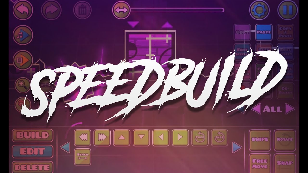 Geometry dash Speed Build #1 - YouTube