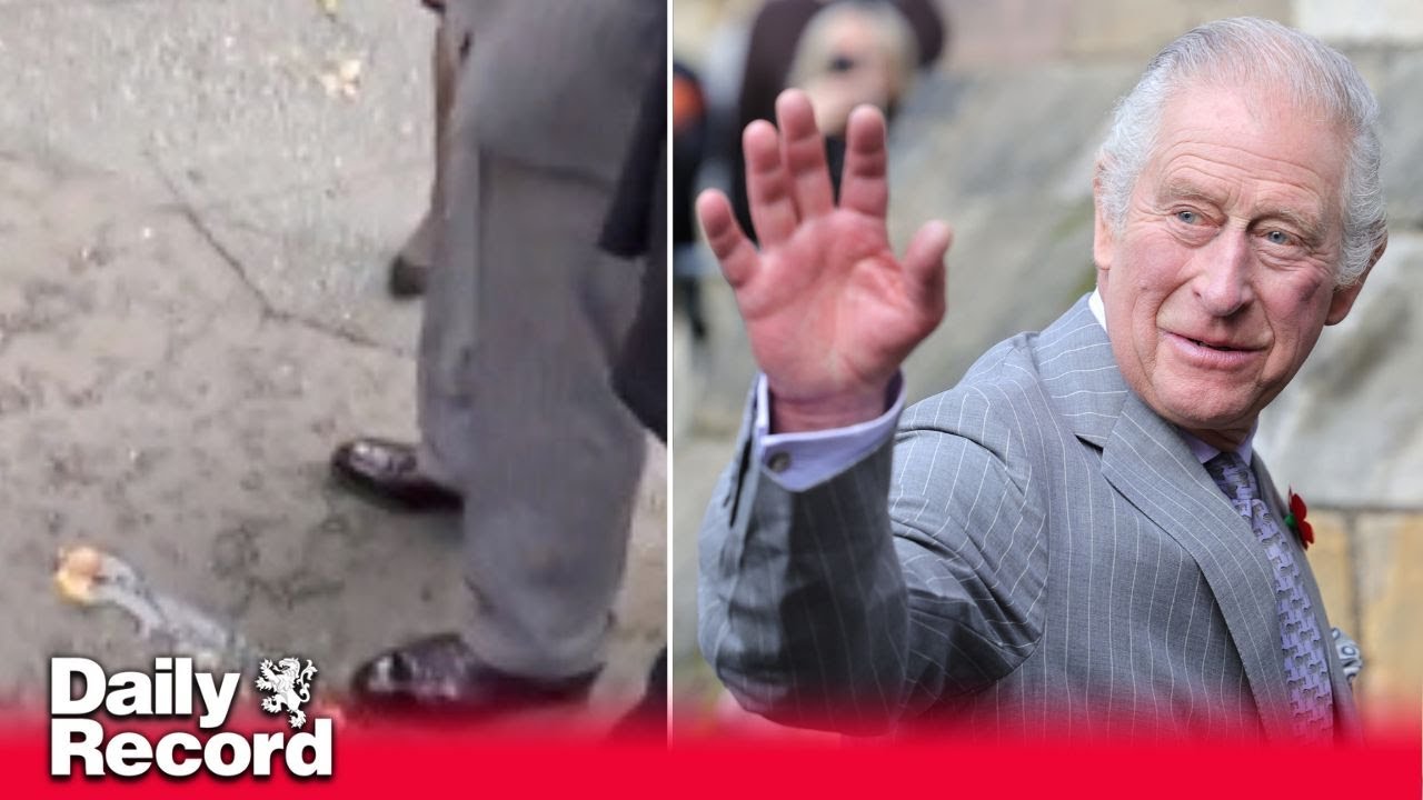 Eggs thrown at King Charles and Camilla during York visit - YouTube