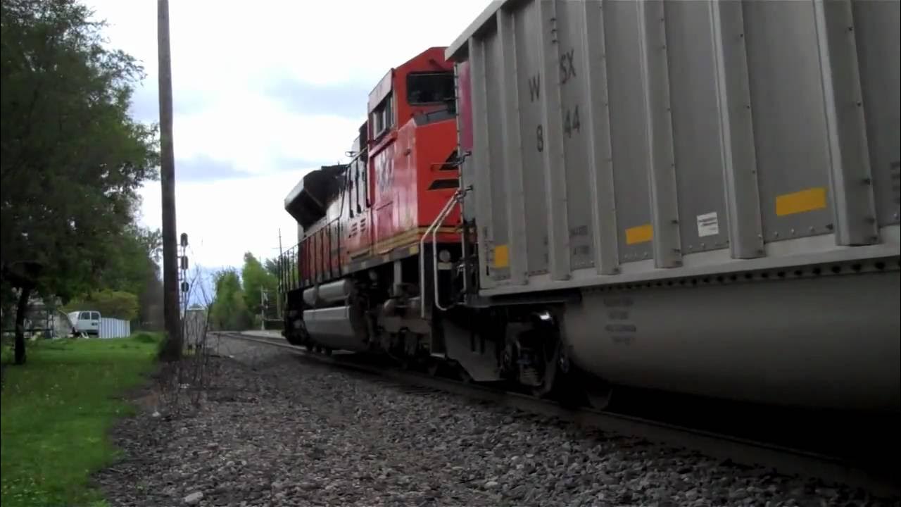 BNSF 9775 Leads a Coal Drag with the Executive Paint Scheme - YouTube