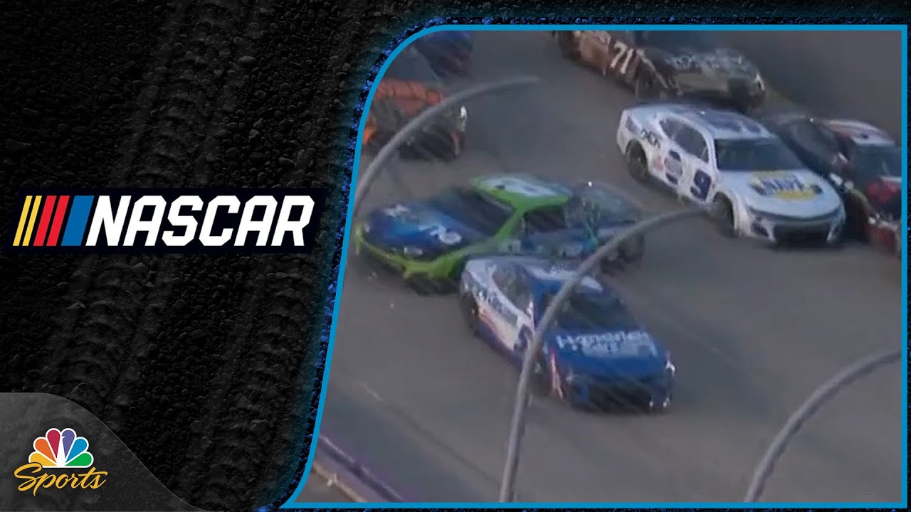 Kyle Busch wrecks into Kyle Larson after the No. 5 runs out of gas at ...
