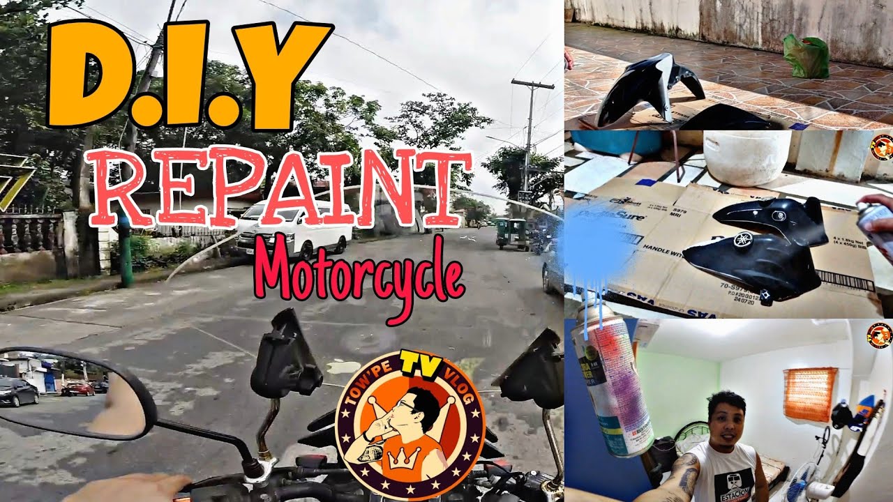 DIY Motorcycle repaint - YouTube