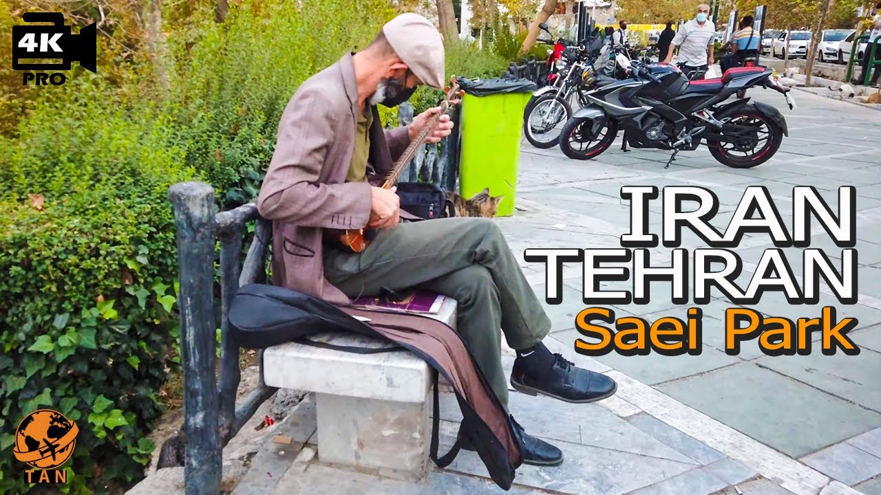 Iran Tehran Street Walking Tour on Saei Park Iran walk 4k - YouTube