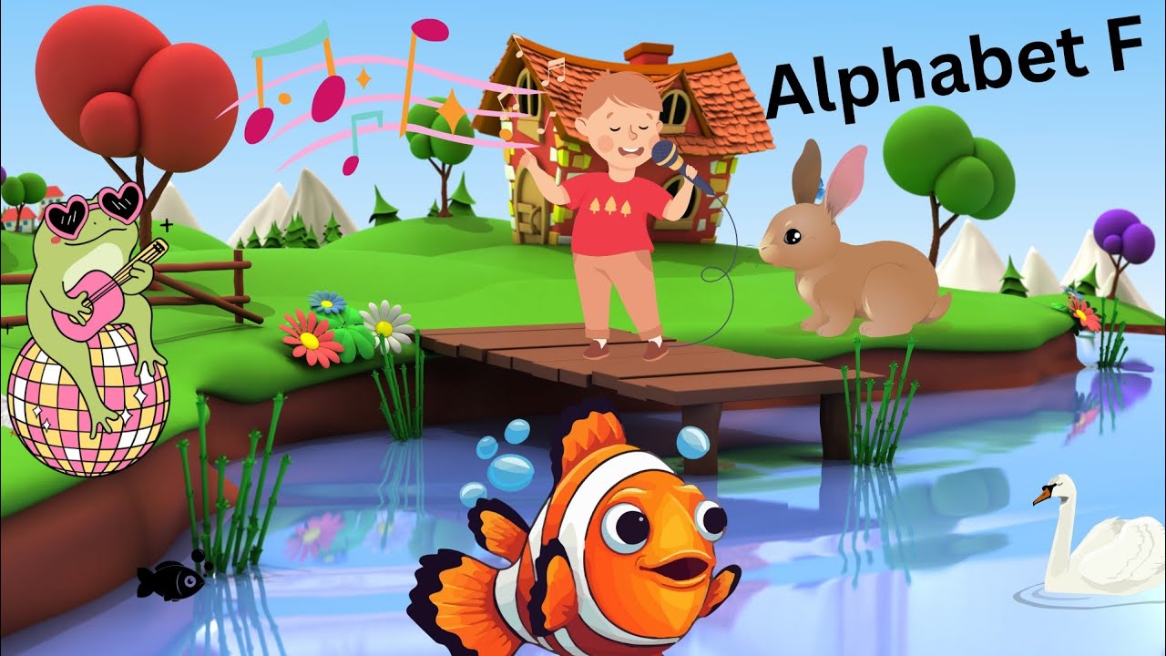 Learn Alphabetical Letter "F" | Day 06 ABC Nursery Rhyme and song Learn ...