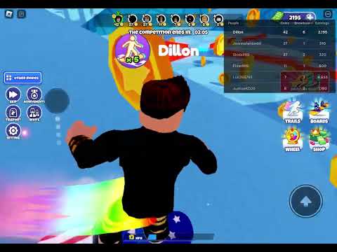 Snowboard obby coin world !!! - YouTube