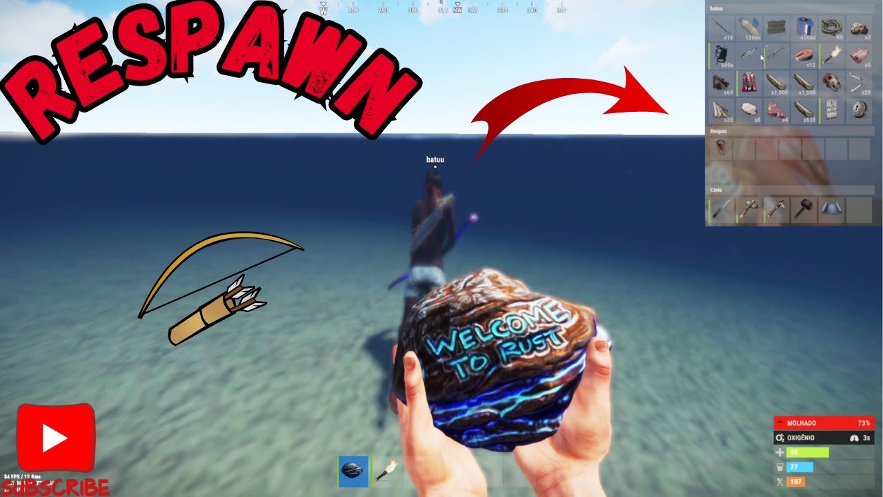 Como é SOBREVIVER no RESPAWM do RUST - YouTube