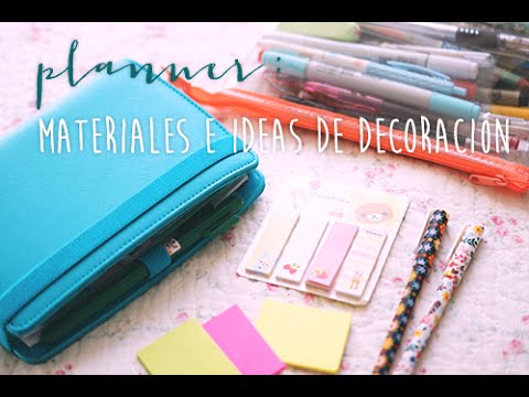 Planner: materiales e ideas de decoración. - YouTube