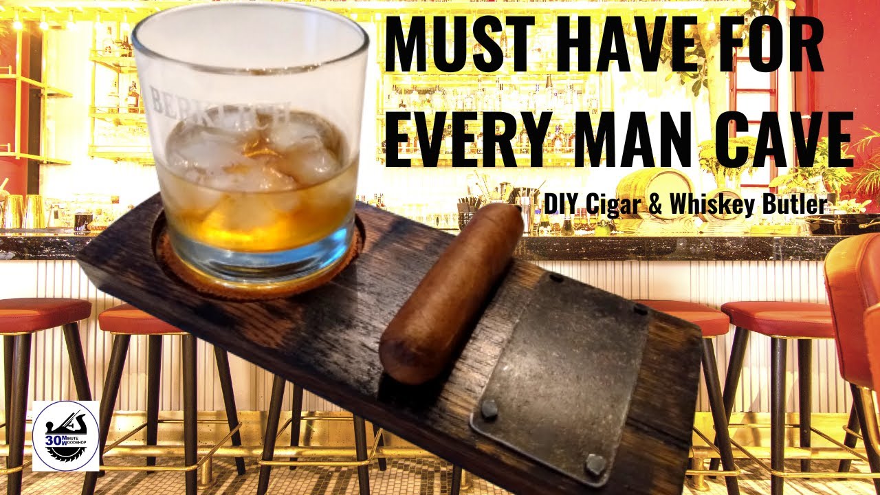 Easy DIY Whiskey and Cigar Butler to Hold Your Finest Whiskey and Best ...