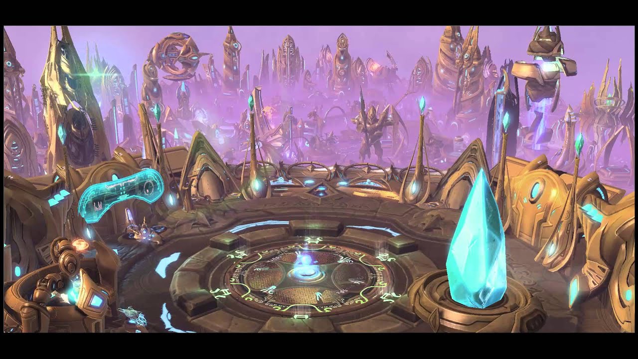 Protoss Briefing Room in StarCraft II - YouTube