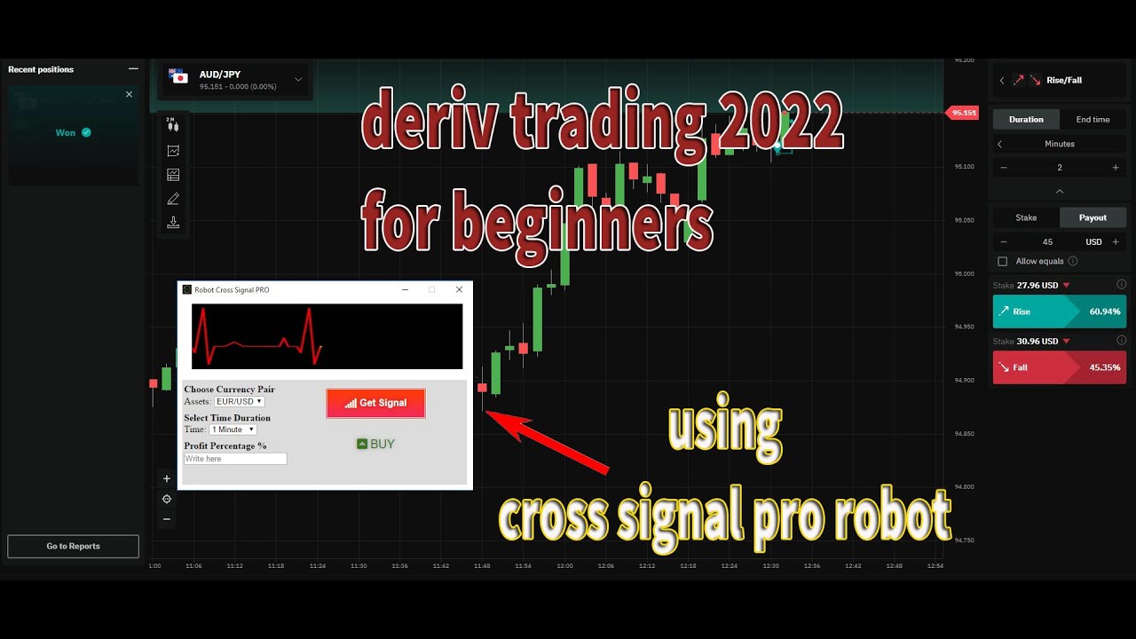 deriv trading 2022 for beginners | using cross signal pro robot | 100% win rate | king trader ...