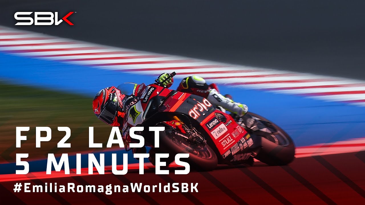 The thrilling LAST 5 minutes of FP2 ⏱️ | #EmiliaRomagnaWorldSBK 🇮🇹 ...