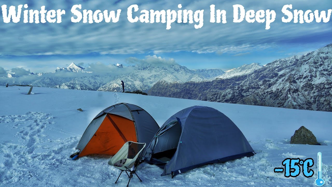 Coldest Winter Snow Camping Of My Life At -15°C | Extreme Cold Winter ...