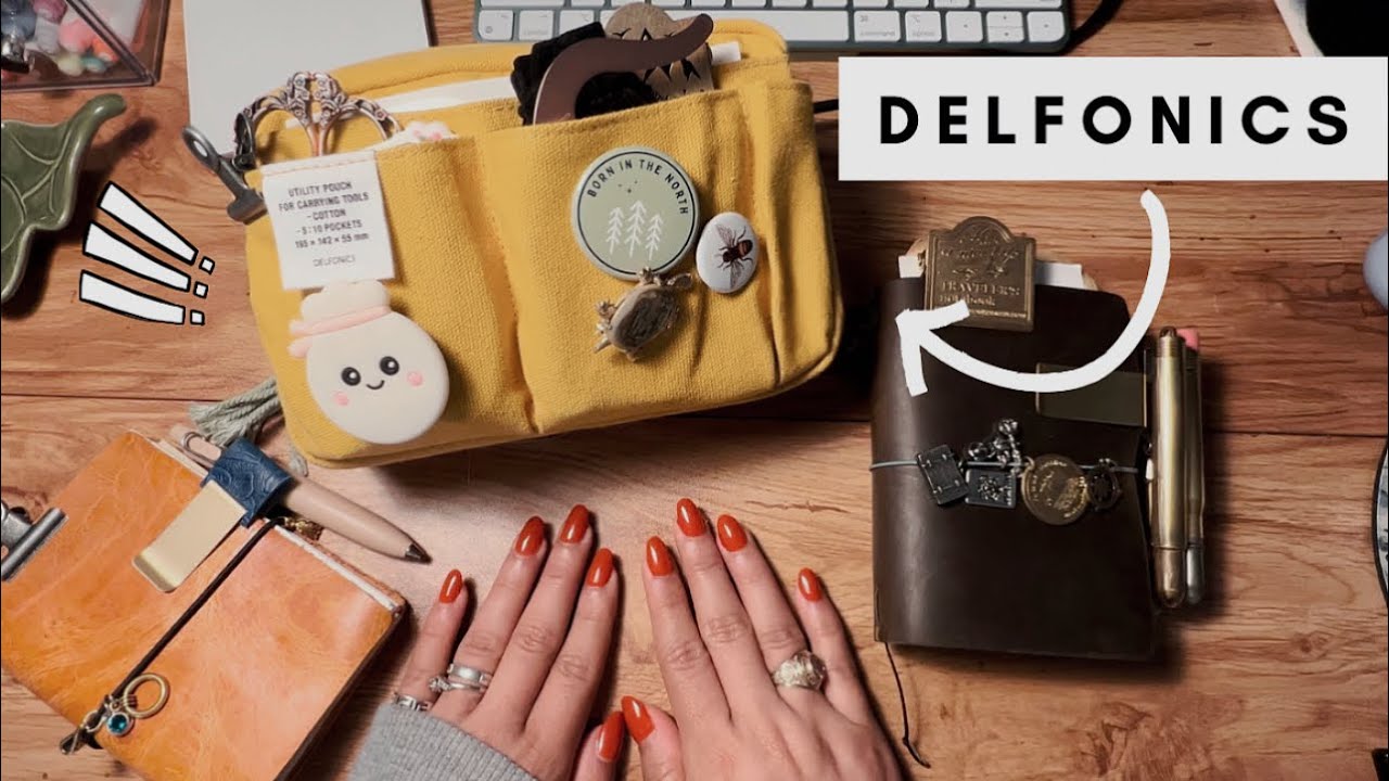 What's in my Stationery Pouch? 👝 Delfonics Small Pouch - YouTube