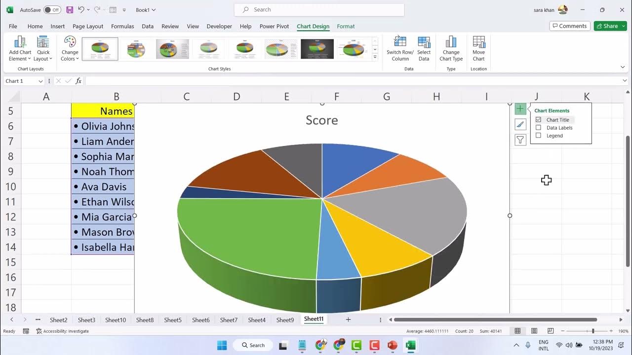 How To Create A Pie Chart In Excel (Easy) - YouTube