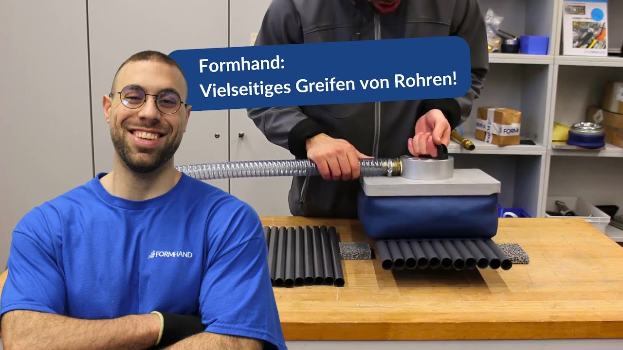 Formhand Demonstration: Vielseitiges Greifen von Rohren! - YouTube