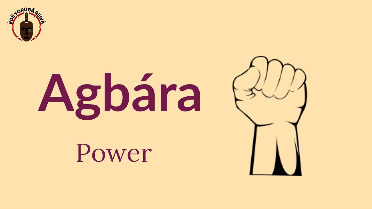 Agbara - How To Pronounce and Write Verbs in Yoruba | African Languages ...