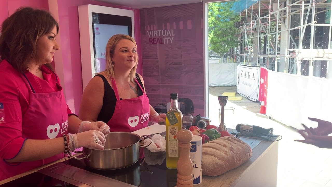 Making Spanish Pinchos Muranos (Spicy Pork Kebabs) with Interpoc - YouTube