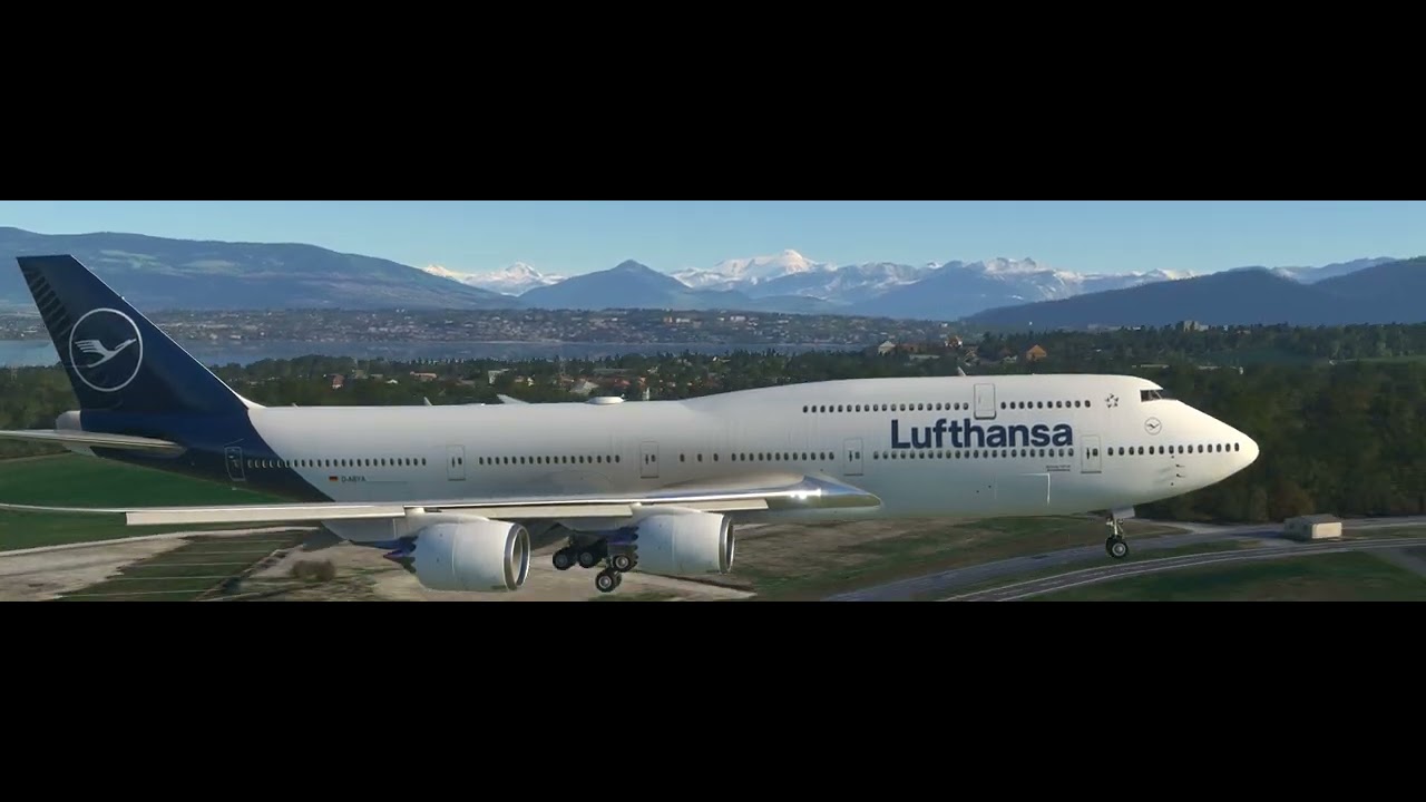 Lufthansa 748i Landing in GVA Runway 22 [MSFS] 5120x1440 4K UHD HDR ...