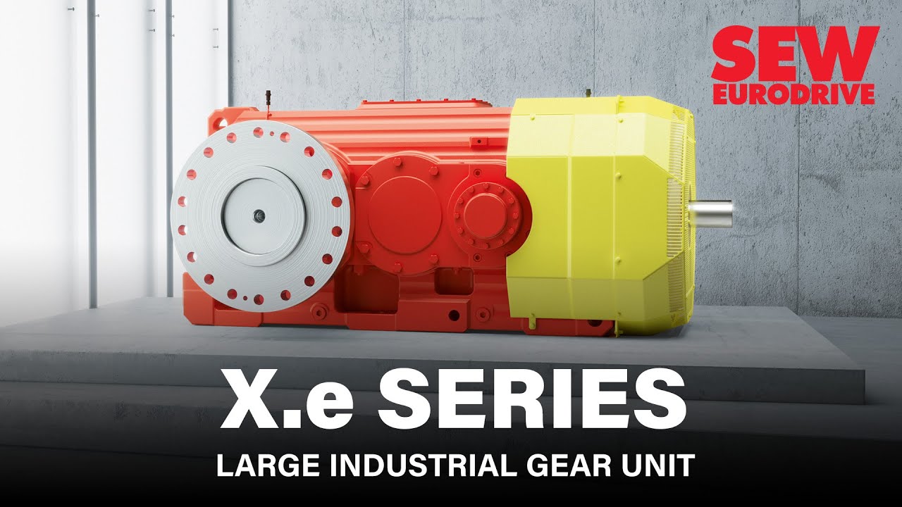 X.e Series Large Industrial Gear Unit from SEW-EURODRIVE - YouTube