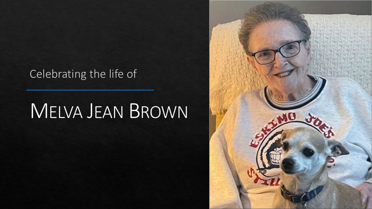 Funeral Service for Melva Jean Brown - YouTube