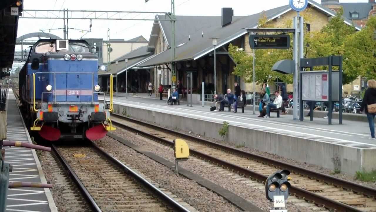 T44, Lund Central station - Tåg / Train - YouTube