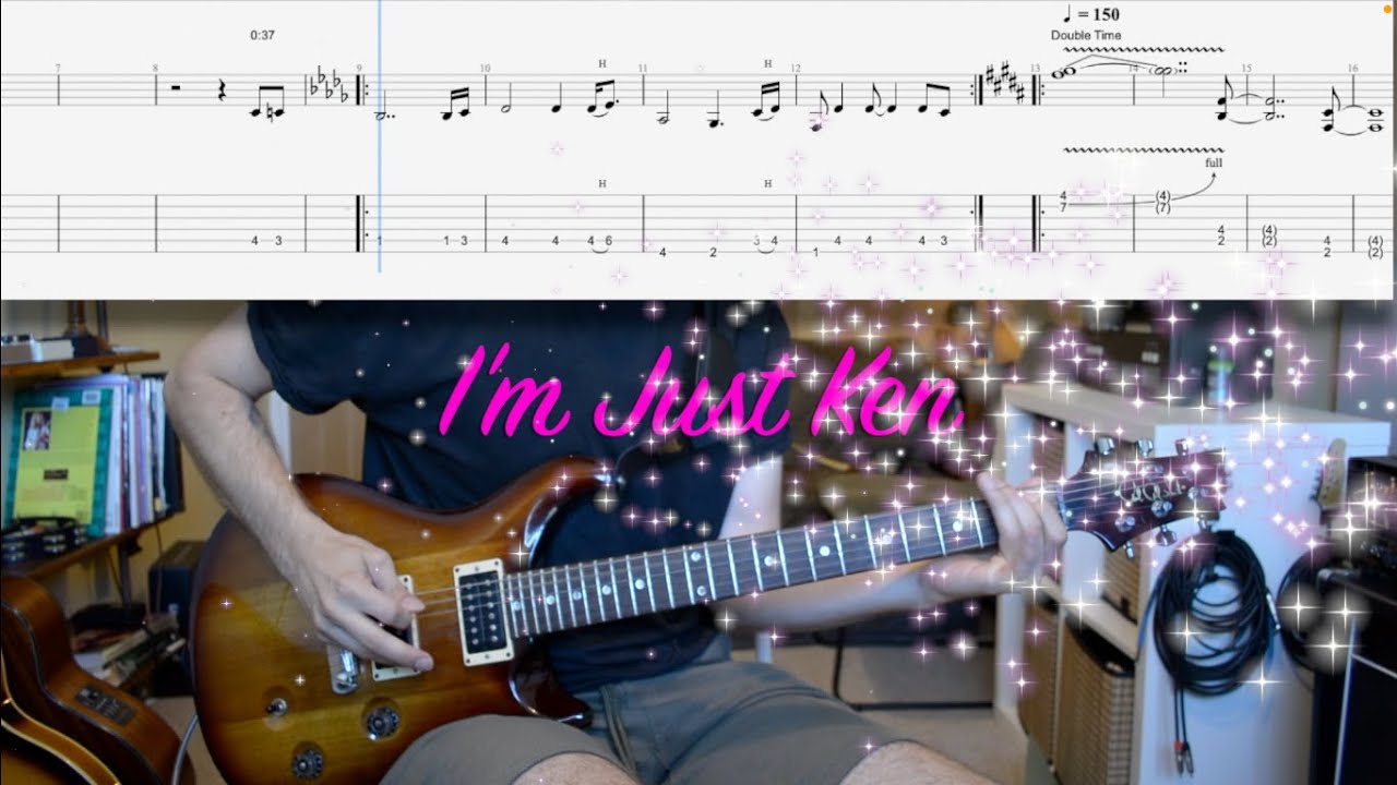 I'm Just Ken - Guitar Playalong with TAB, from Barbie the movie - YouTube