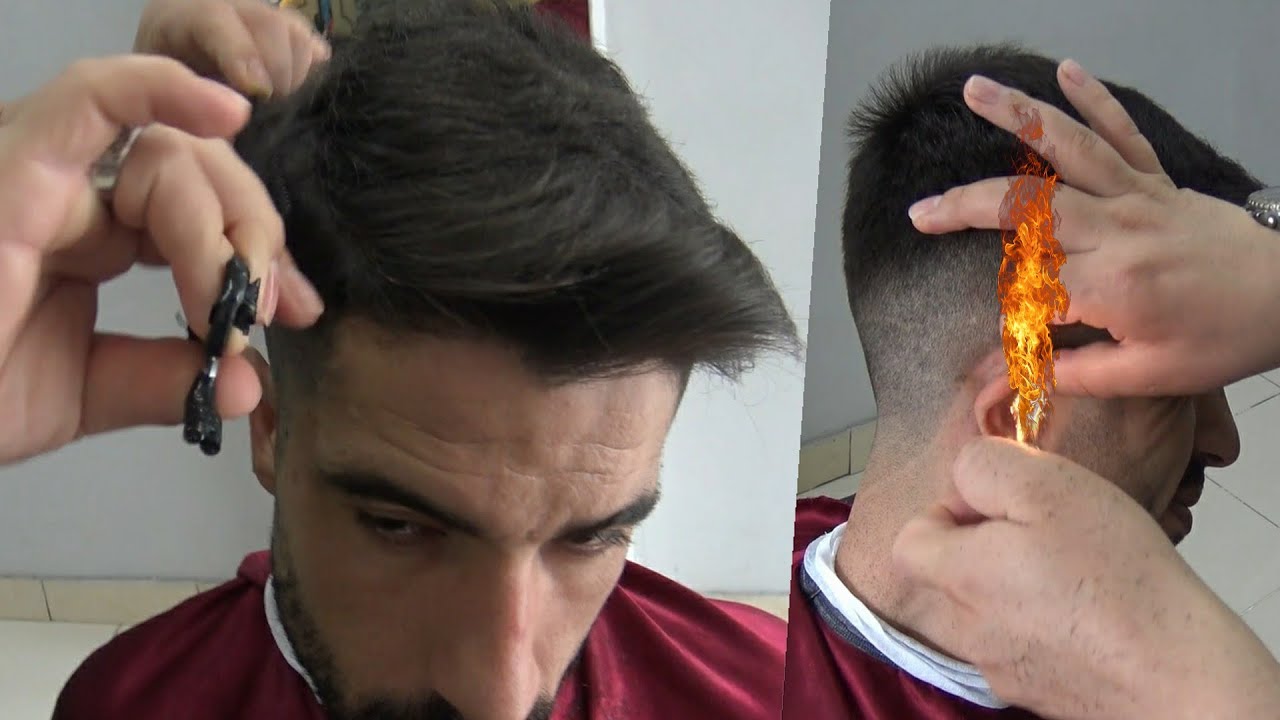 ASMR TURKISH BARBER 💈ASMR HAIRCUT-BEARD SHAVE💈EAR BURN💈WASHING HAIR💈 ...