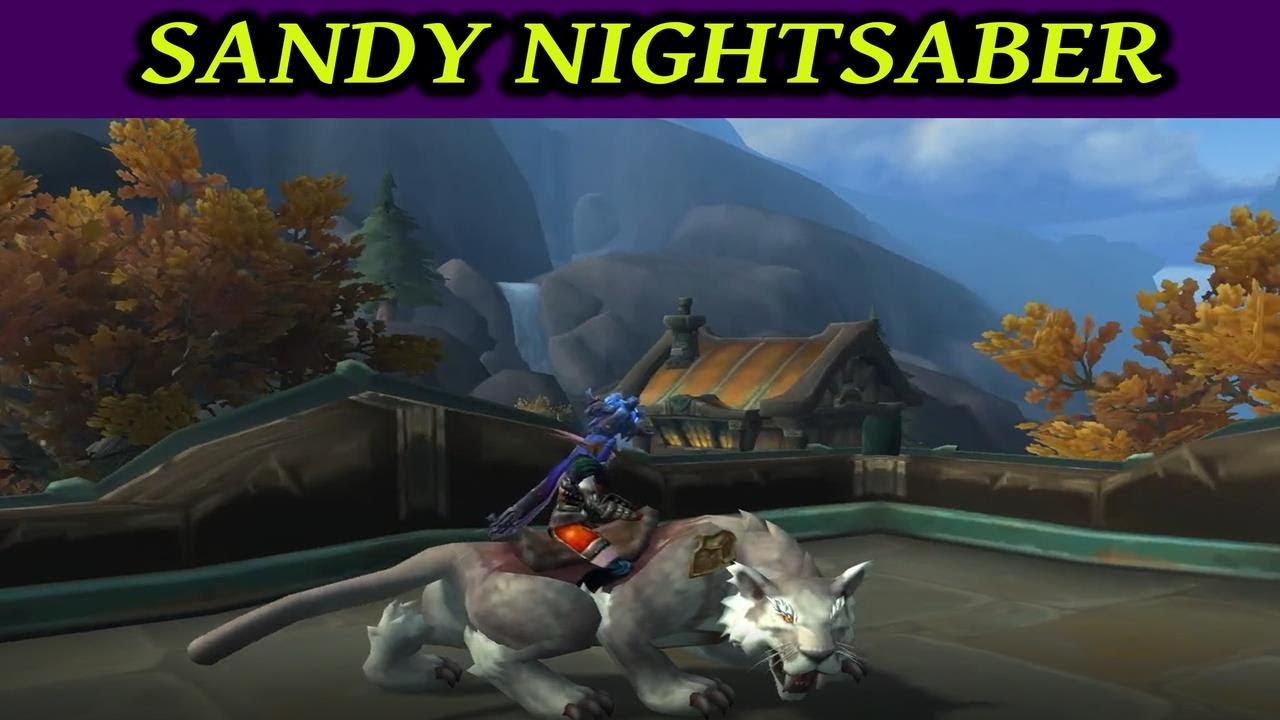 I Purchased my Sandy Nightsaber Mount - World of Warcraft - YouTube