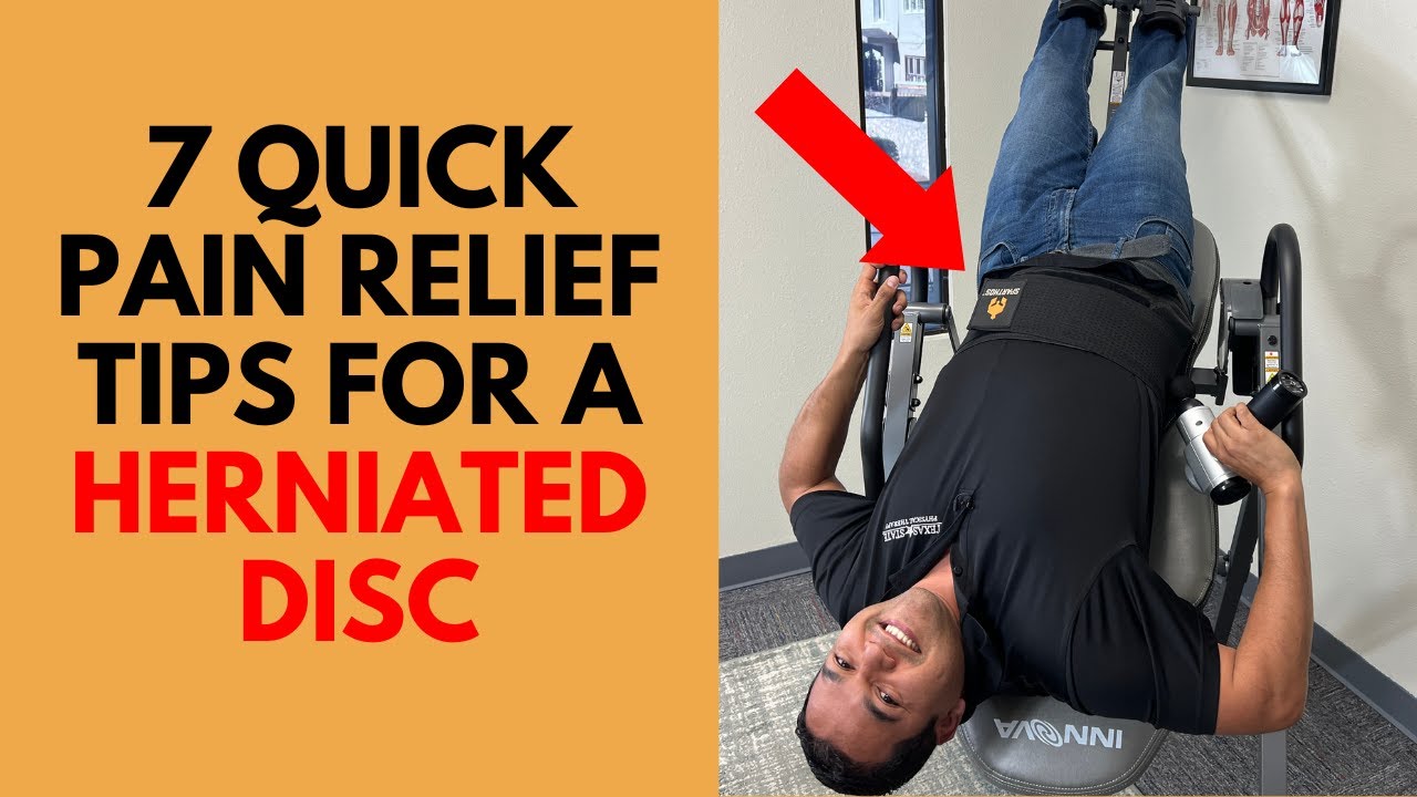 7 Quick And Natural Pain Relief Tips For A Herniated Disc - YouTube