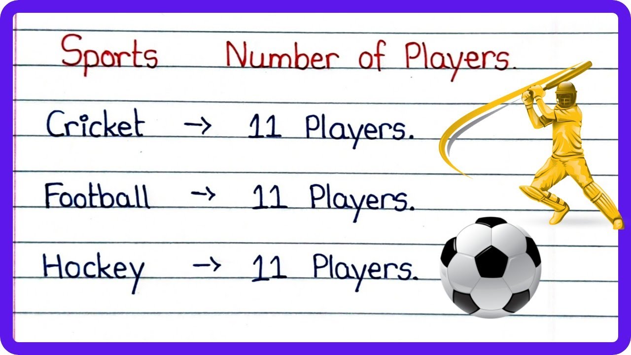 Number of Players in Different Sports | Sports Facts Explained - YouTube
