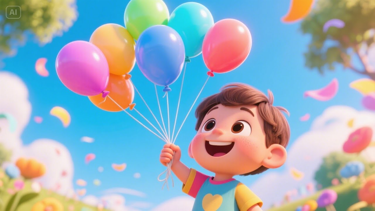 Count the Balloons at the Party | Fun Counting Song for Kids ...