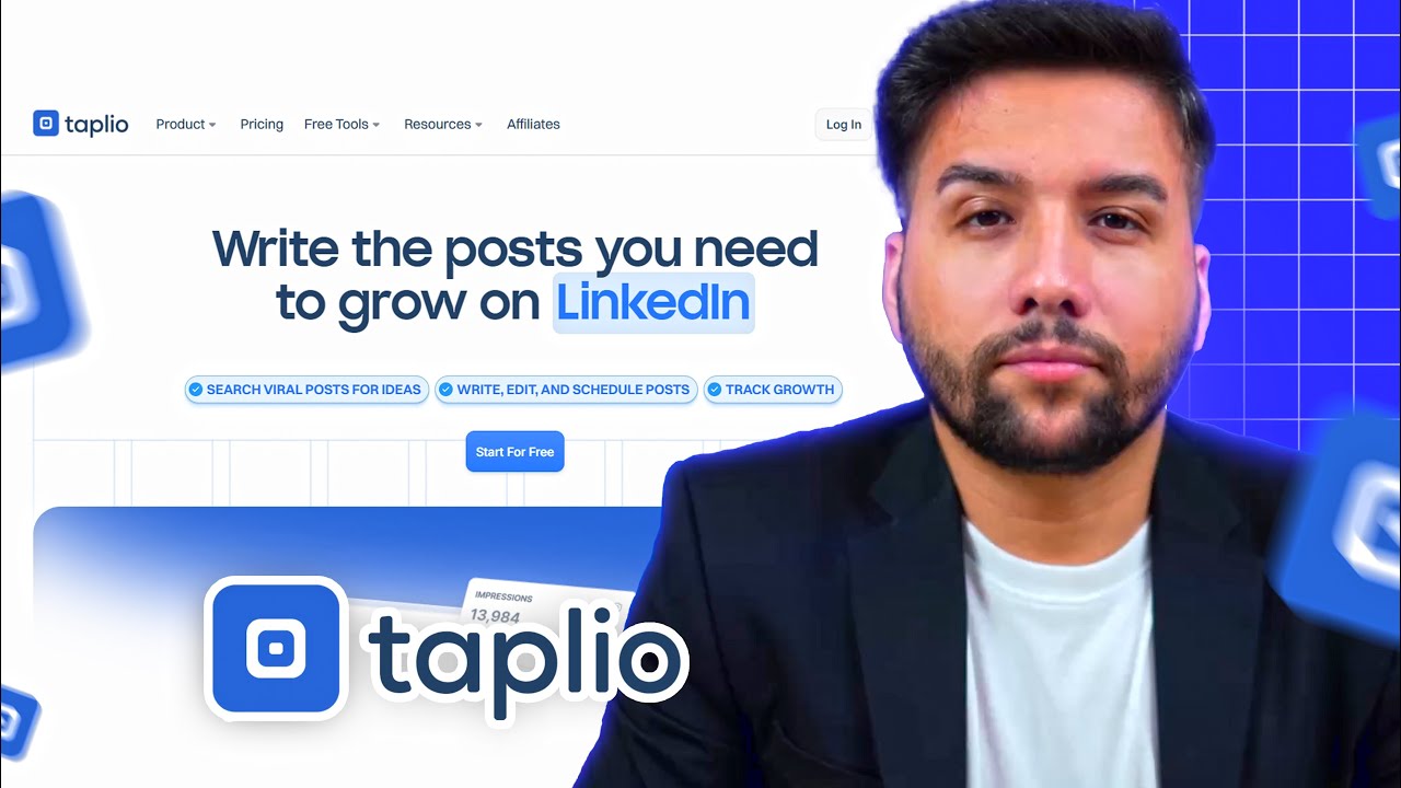 Grow on LinkedIn 10X Faster with AI! 🔥 | Taplio Review & Demo - YouTube