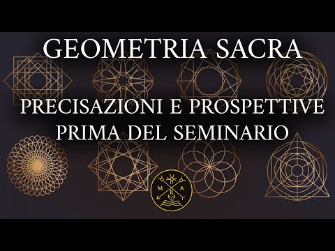 GEOMETRIA SACRA, PRECISAZIONI E PROSPETTIVE PRIMA DEL SEMINARIO - RICCARDO VILLANOVA MRA