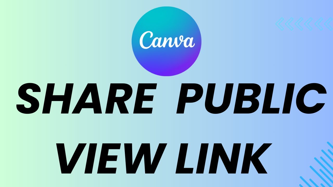 How To Share a Public View Link In Canva - YouTube