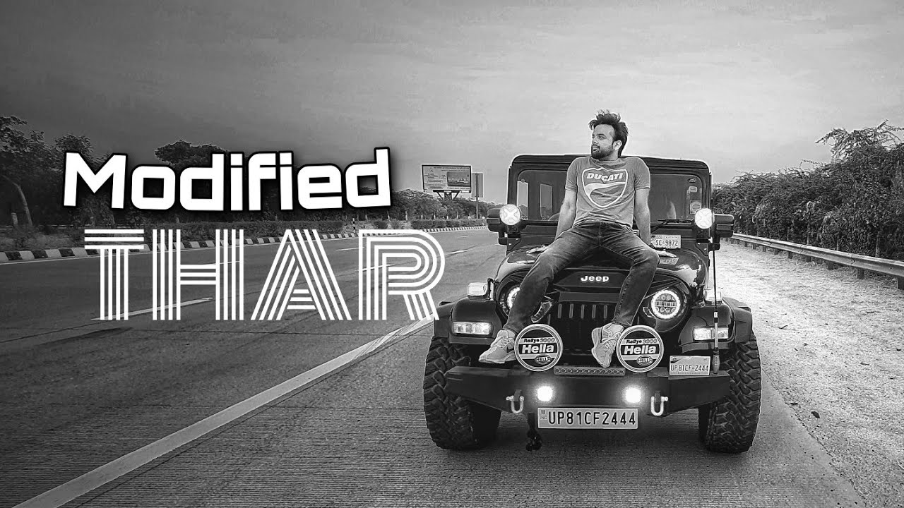 Modified THAR black | Top Modified THAR in Noida | SIKAND CAR | THAR ...