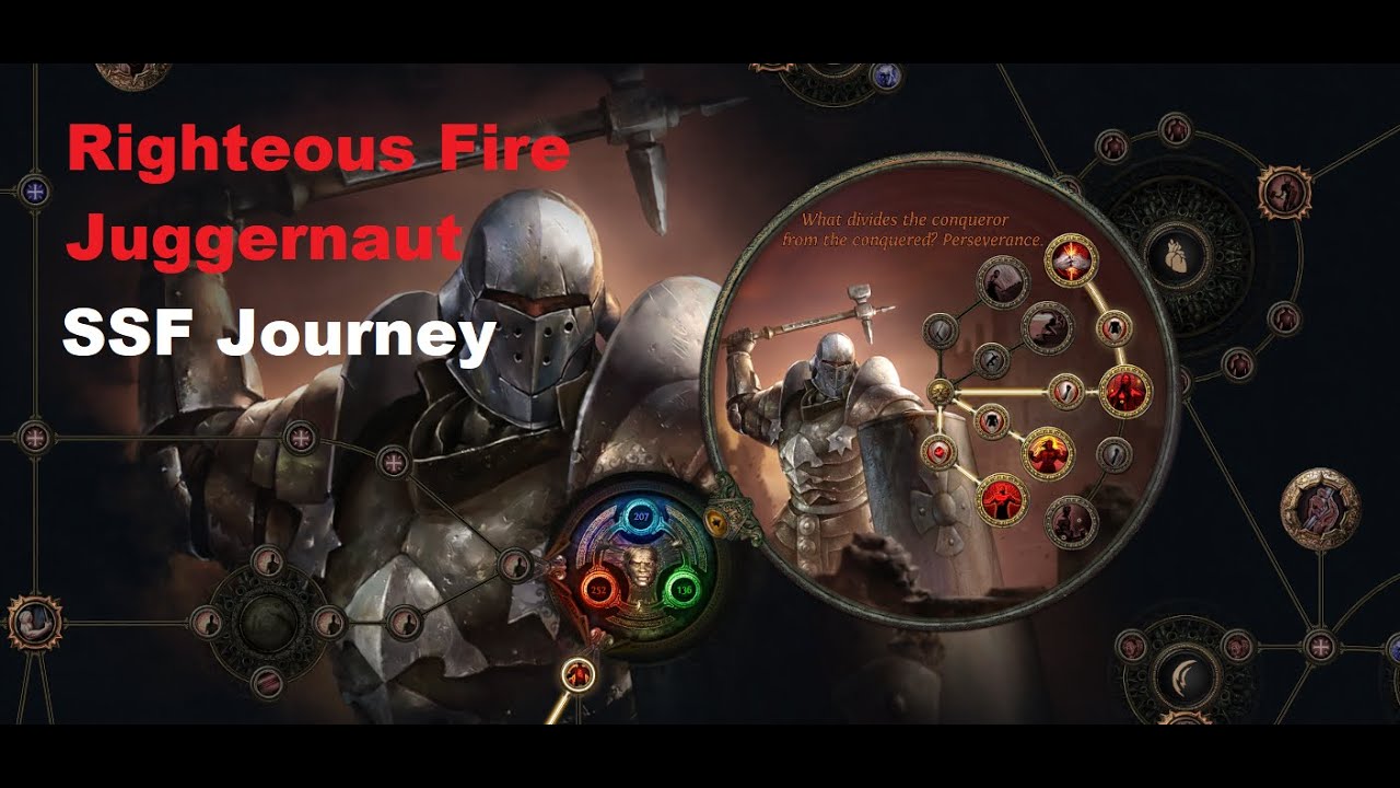 Path of Exile Righteous Fire Juggernaut Sanctum SSF Journey EP 1. - YouTube