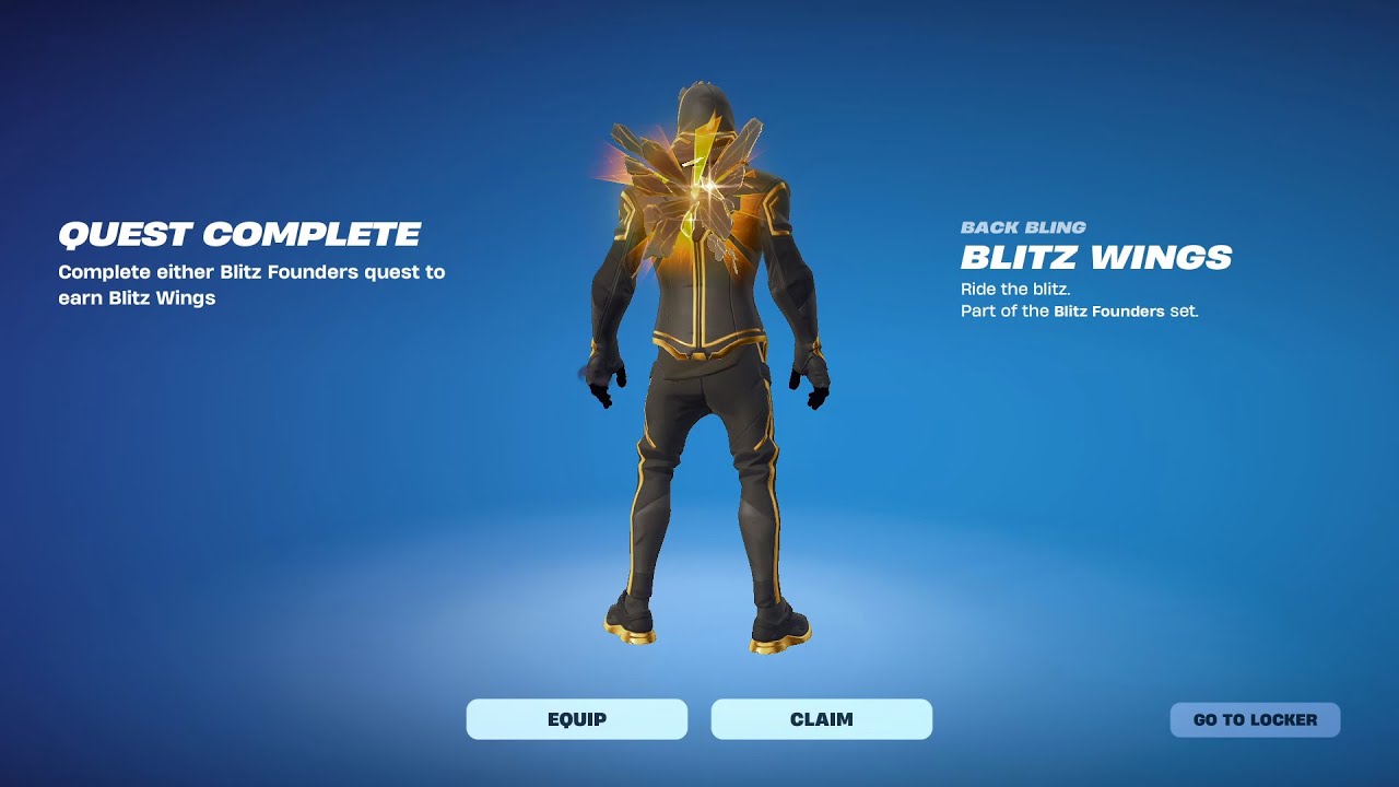 I Unlocked The BLITZ WINGS in Fortnite! - YouTube
