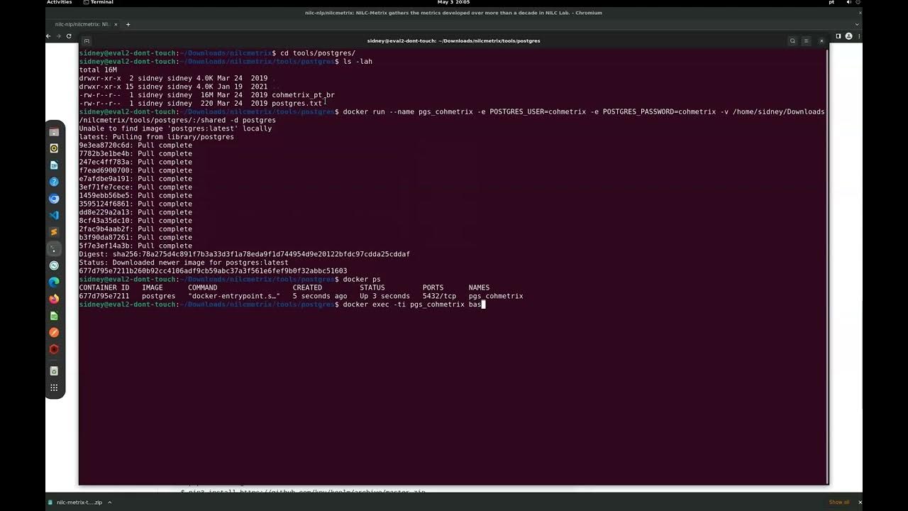 NILC-Metrix Quick Install Guide - Part 2 (postgres database) - YouTube