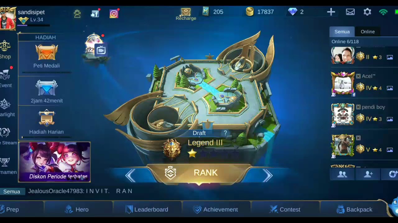 Mabar legend😉 - YouTube