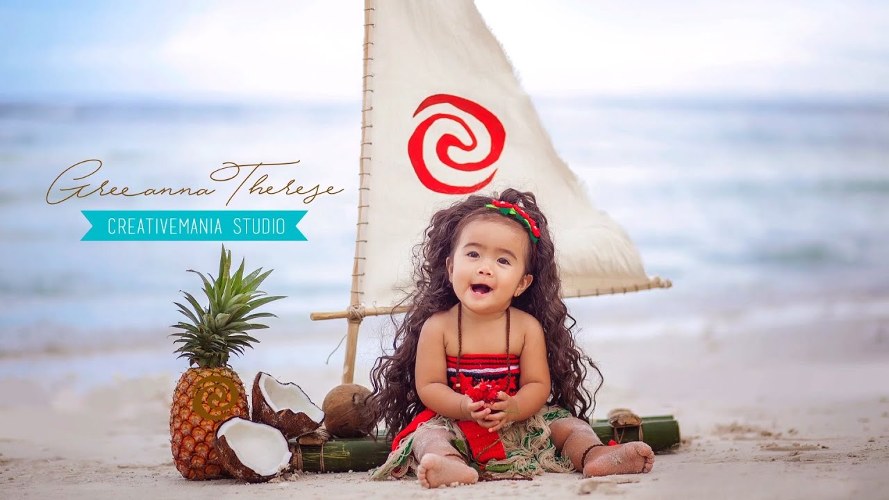 Greeanna's Moana Themed Outdoor Pre-birthday Photoshoot - YouTube