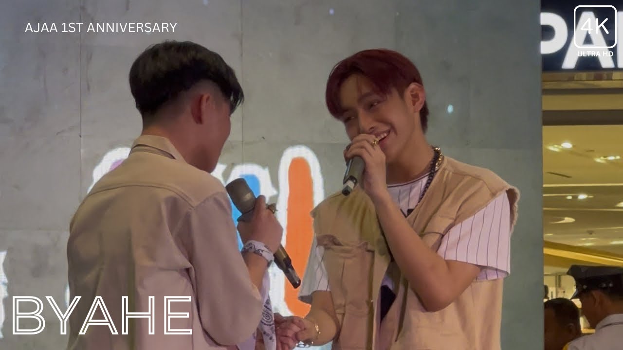 BYAHE - AJAA JC & AXL FANCAM on AJAA 1ST ANNIVERSARY at ROBINSON ...