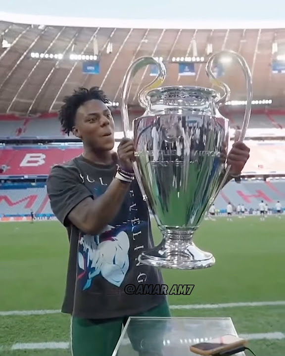 IShowSpeed lifting the Champions League Trophy 🏆 #shorts #ishowspeed #speed - YouTube