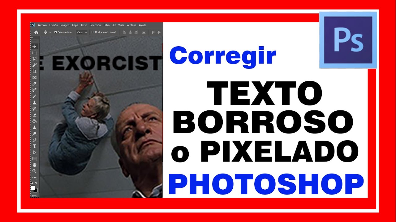 Corregir TEXTO BORROSO o PIXELADO en PHOTOSHOP. Escribo texto y no se ...