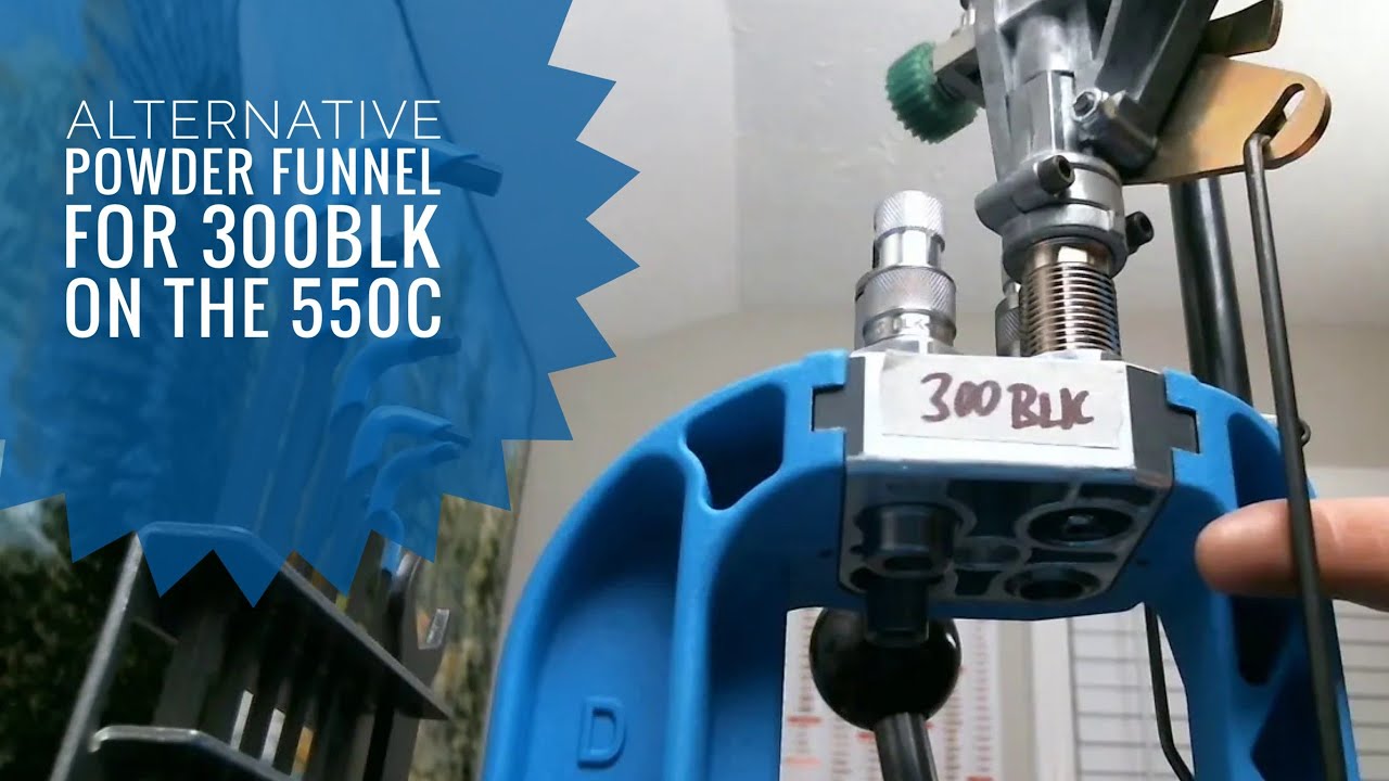 Using An Alternative Powder Funnel To Reload 300 Blackout On The Dillon ...