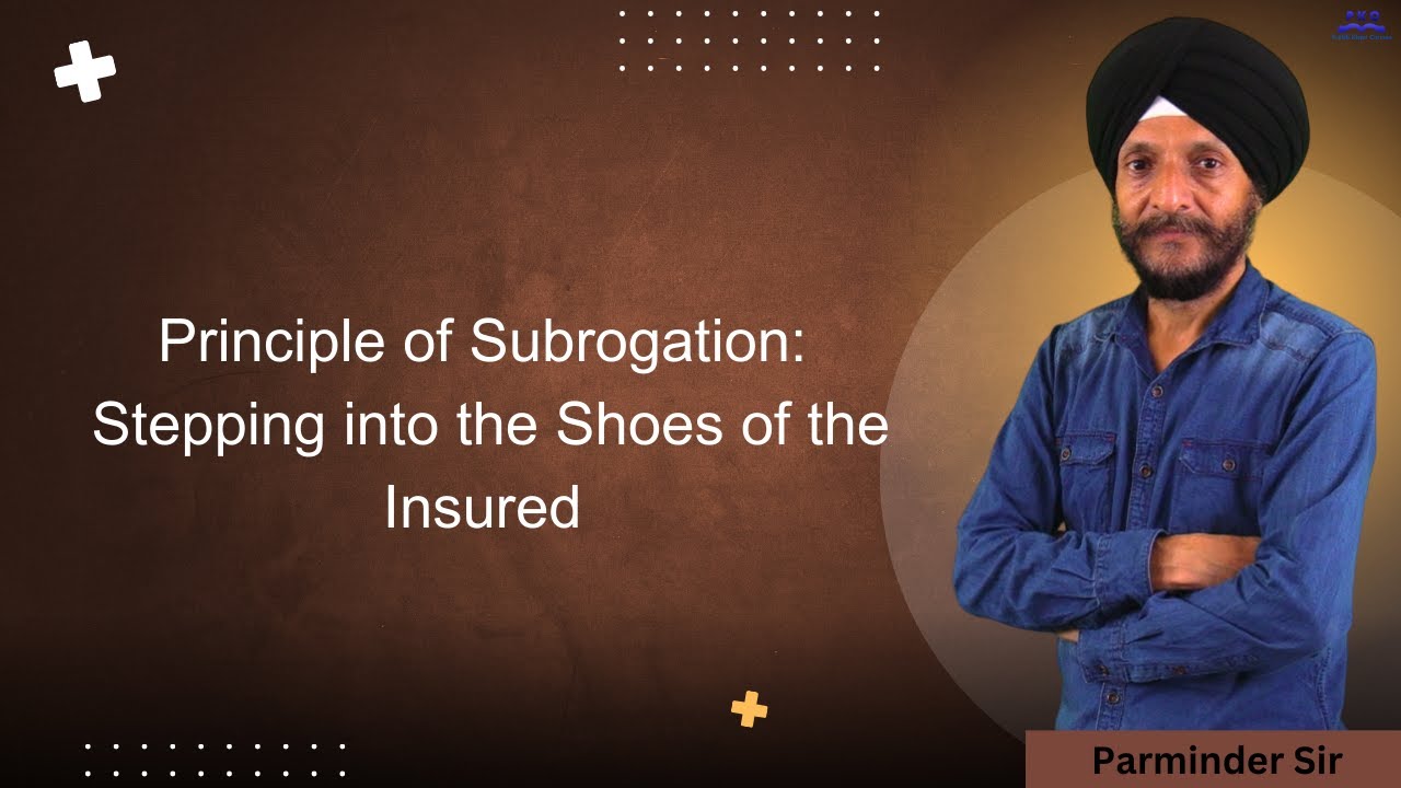 Principle of Subrogation: Stepping into the Shoes of the Insured - YouTube