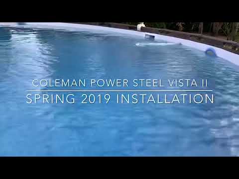 Spring 2019 Coleman Pool Installation - YouTube