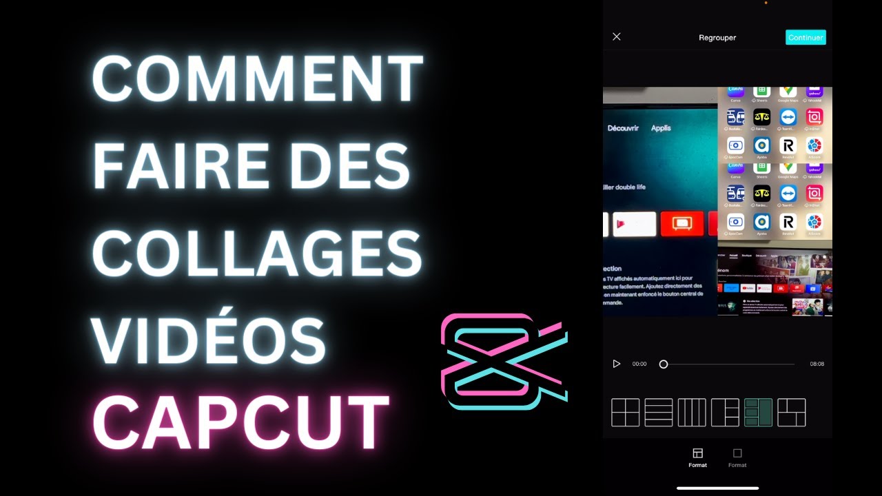Comment faire des collages vidéos sur CapCut - YouTube