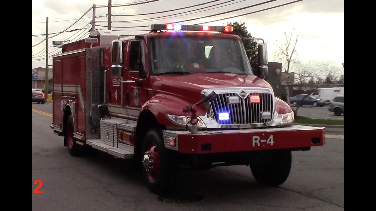 East Rutherford Fire Department Rescue 4 Responding 3-31-16 - YouTube